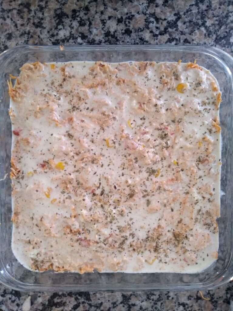 Torta de Frango Fit Sem Farinha de Trigo